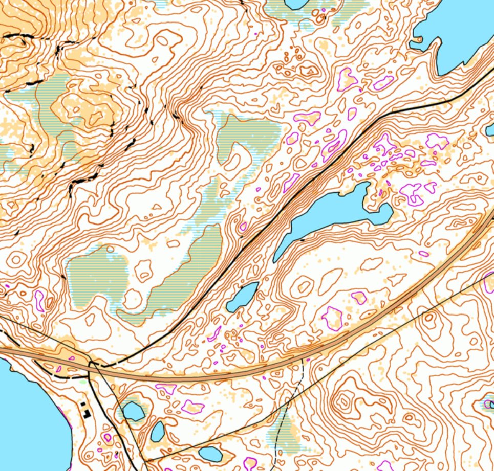 Rogaining map EXAMPLE 1-4000 – Lapland Wilderness Challenge